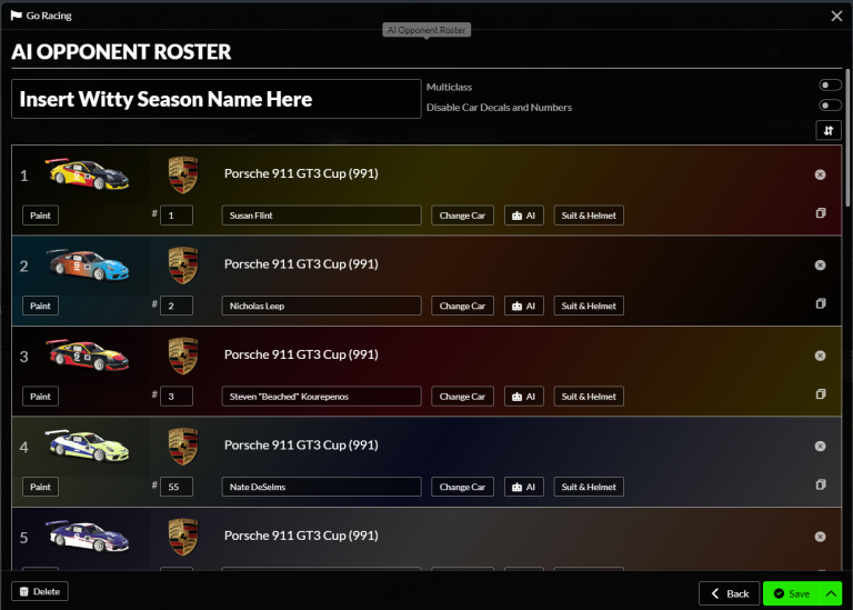 AI Rosters - iRacing.com | iRacing.com Motorsport Simulations