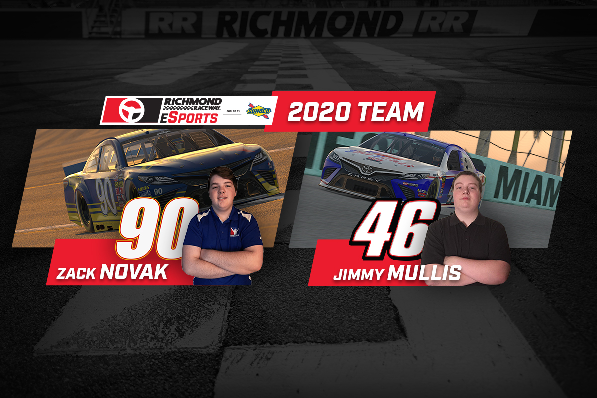 ZACK NOVAK & JIMMY MULLIS TO DRIVE FOR RICHMOND RACEWAY ESPORTS FUELED ...