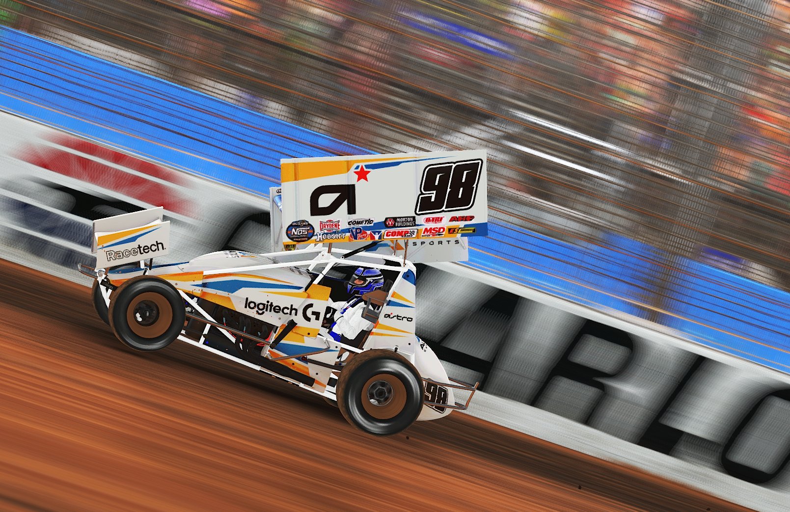 Bergeron Makes History With Third iRacing World of Outlaws Sprint Car ...