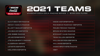 2021 eNASCAR Coca-Cola iRacing Series Team Lineup and $330,000 Prize ...