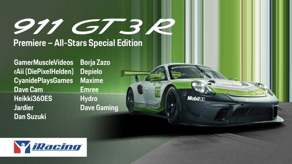 Porsche 911 GT3 R Debuts on iRacing With Special All-Stars Stream ...