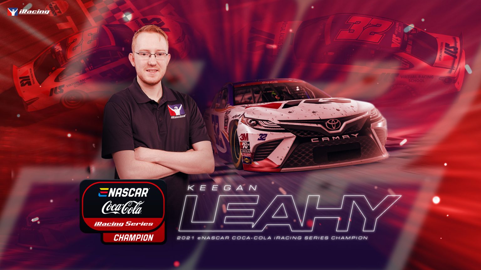 Keegan Leahy Clinches 2021 eNASCAR Coca-Cola iRacing Series ...