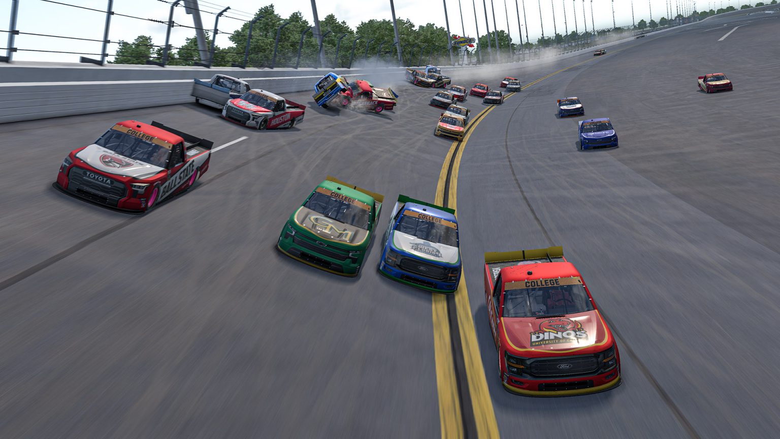 eNASCAR College iRacing Series | Calgary's Connor Yeroschak survives ...